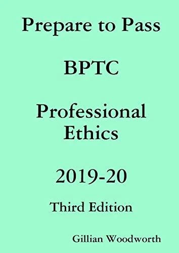 PRÉPAREZ-VOUS À PASSER BPTC éthique professionnelle 2019-20. Woodworth ...