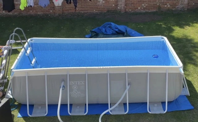 INTEX RECTANGULAR PRISM Frame POOL Set 4m x 2m x 1m with ladder and ... INTEX RECTANGULAR PRISM Frame POOL Set 4m x 2m x 1m with ladder and ...