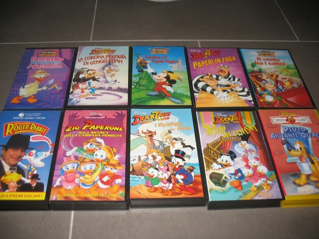 LOTTO 48 VHS videocassette disney muppet topolino DuckTales biancaneve ...