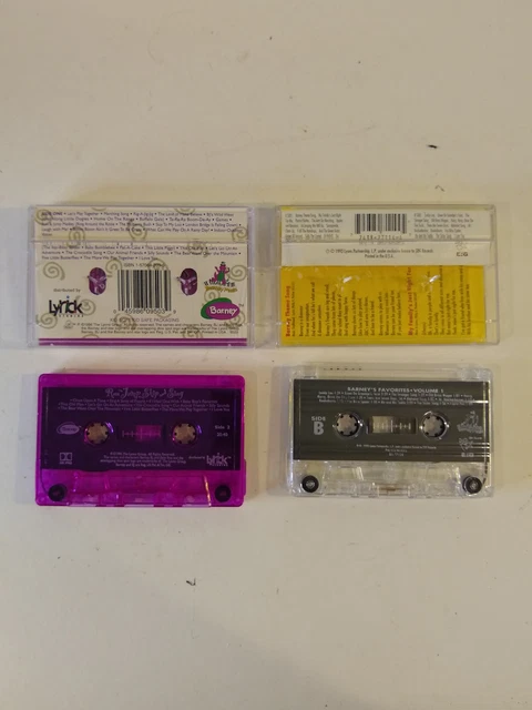 BARNEY DINOSAUR RUN, Jump, Skip, & Sing Cassette 1996 and Favorites ...