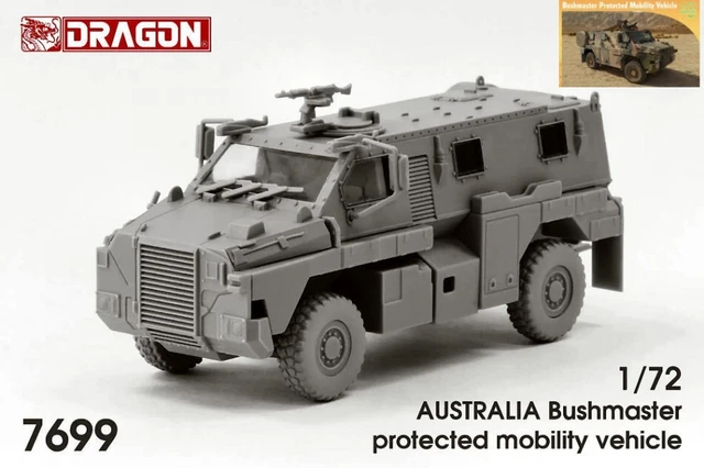 MODEL KIT OF Mount Wagons Armoured Tank Dragon Bushmaster 1:72 vehicles ...