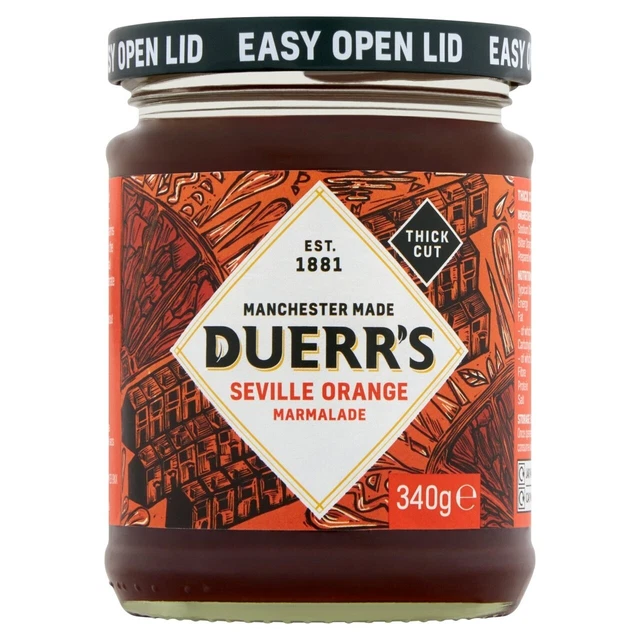 DUERR'S THICK CUT Classic Seville Orange Marmalade 340g PACK OF 4 $33. ...