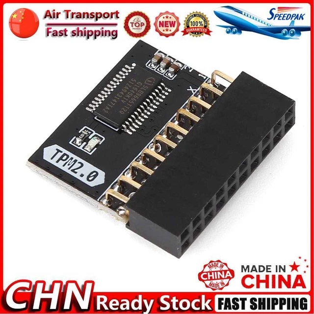 TPM 2.0 ENCRYPTION Security Module 20 Pin Motherboard Card 4 GB for ...