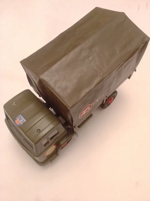ACTION MAN ARMY Tipper Flat Bed Truck Vehicle Sharna Toys Scale Vintage ...