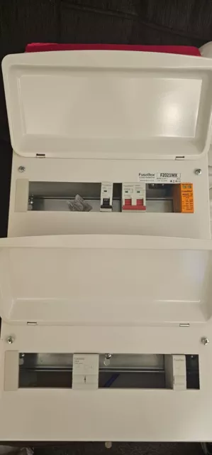 FUSEBOX F2021MX 21 Way RCBO Consumer Unit - White £90.00 - PicClick UK FUSEBOX F2021MX 21 Way RCBO Consumer Unit - White £90.00 - PicClick UK