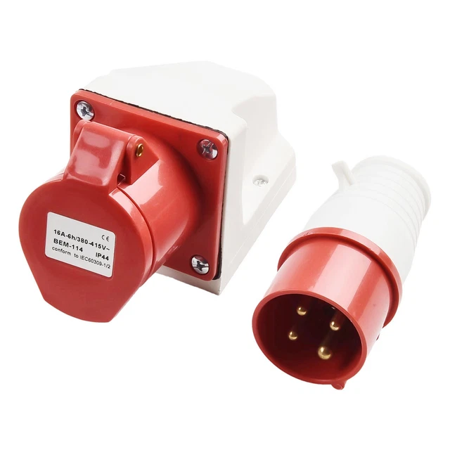 CONNECTEUR ÉLECTRIQUE ÉTANCHE IP44 pour applications industrielles 380 ...
