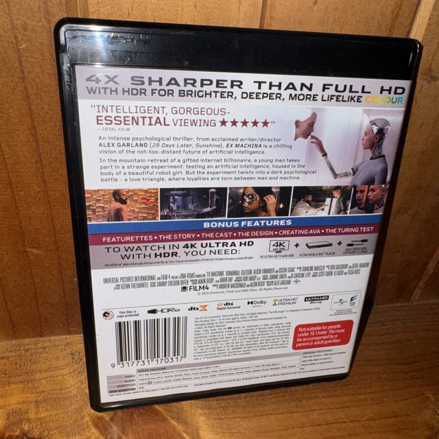 EX_MACHINA 4K ULTRA HD $26.99 - PicClick AU
