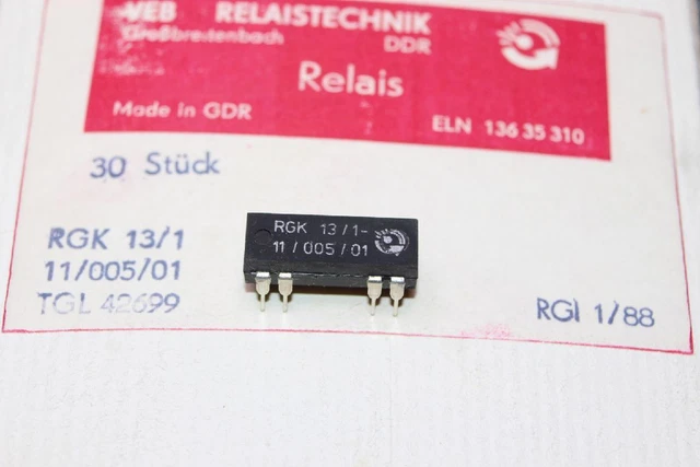 10 STÜCK DIL REED Relais Nr915 RGK 13/1-11/005/01 mit Diode 5V EUR 32,87 - PicClick DE