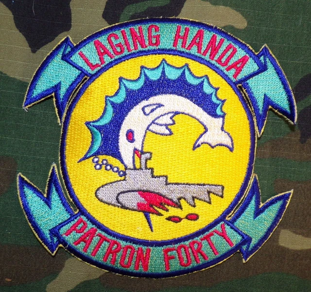 US NAVY PATRON Forty VP-40 Patrol Squadron Naval Aviation Embroidered ...