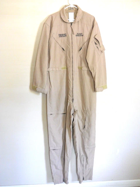 RARE SIKORSKY AIRCRAFT Helicopter Test Pilot Flight Suit Coveralls Mens ...