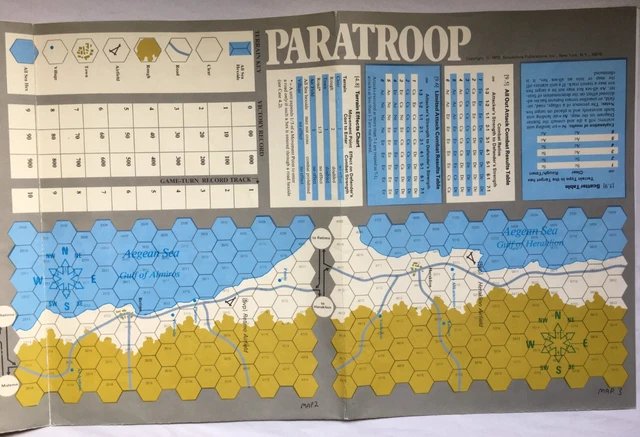 PARATROOP - THREE Great Airborne Assaults - SPI Board Game £34.00 ...
