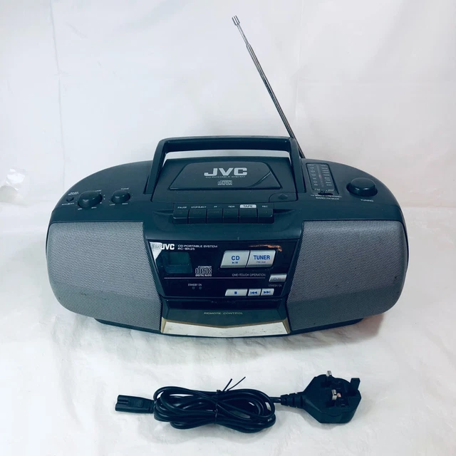 JVC PORTABLE Boombox Fm Radio System (Rc-Bx25Bk) - Cd And Cassette Not Working £17.99 - PicClick UK