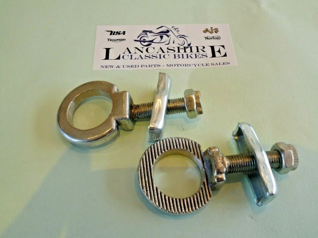 TRIUMPH 3TA 5TA T100A Rear Wheel Chain Adjuster Set 37-1135 W1135 W1015 ...