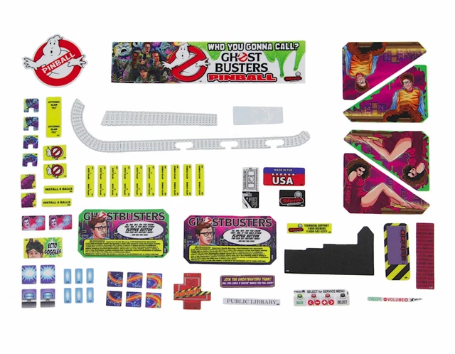 STERN PINBALL FLIPPER Ghostbusters Premium Decal Aufkleber Set #802 ...