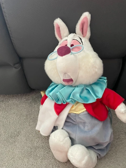 DISNEY STORE ALICE In Wonderland White Rabbit Plush Soft Toy - BNWT £15 ...