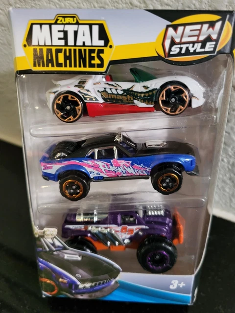 ZURU METAL MACHINES Die Cast Custom Cars 1:64 3 Pack Zing, Cadet, Bone ...