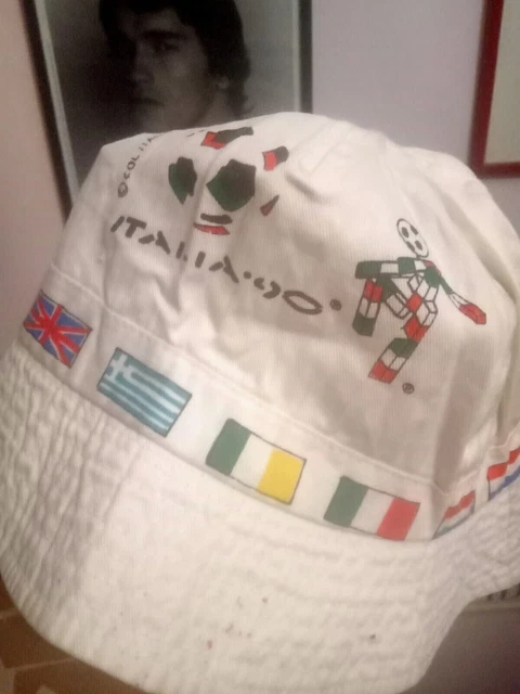 CAPPELLINO FISHERMAN HAT Italy Italia 90 World Cup Coppa Mondo Fans ...