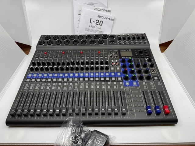 ZOOM LIVETRAK L-20 Digital Mixer&Multitrack Recorder, BT und USB Audio ...