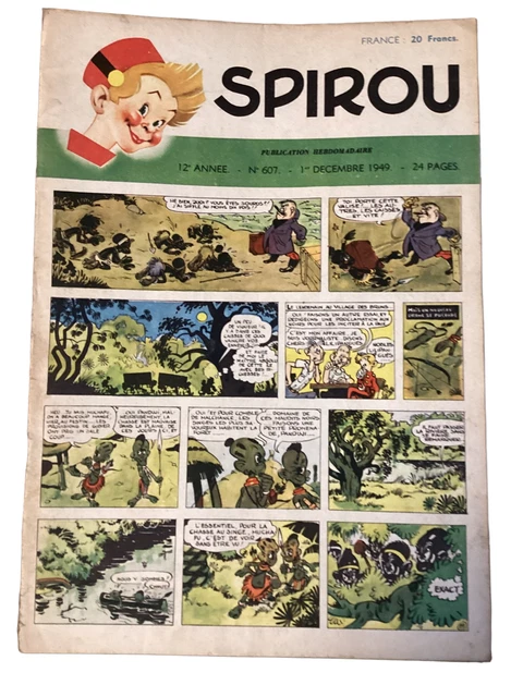 ANCIENNE REVUE SPIROU Vintage Bande Dessinée Livre Pas Lucky Luke Astérix 1949 EUR 4,00 ...