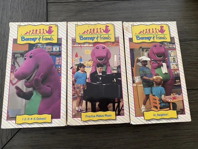 BARNEY & FRIENDS Time Life Rare 3 VHS (Senses, Music, Neighbor) £48.14 ...