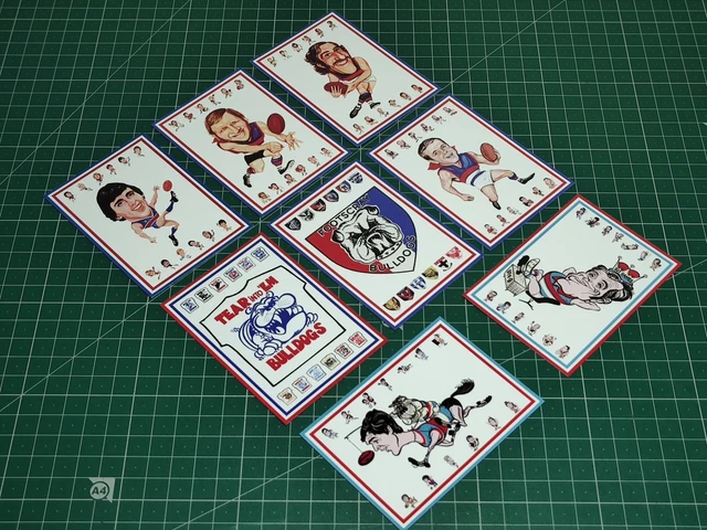 MODERN FOOTBALL ART Cards Footscray Bulldogs Lot of 8 vfl afl $19.99 ...