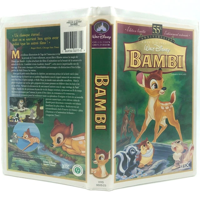 BAMBI - LIMITED Edition - Walt Disney Masterpiece Collection VHS 1997 ...