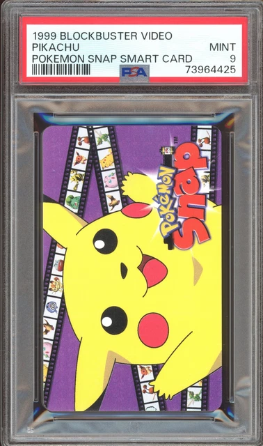 CARTE À PUCE 1999 Pokémon Blockbuster Pikachu Snap PSA 9 comme neuf EUR ...
