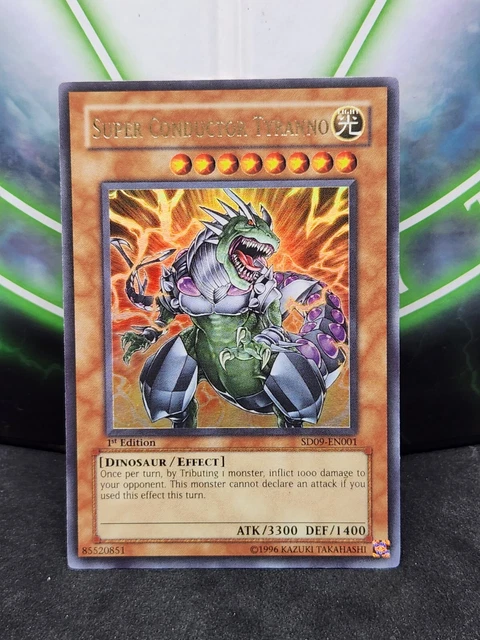 YUGIOH SUPER CONDUCTOR Tyranno SD09-EN001 Ultra Rare 1st Edition NM $4.00 - PicClick AU