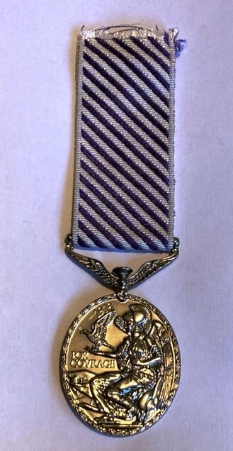 BRITISH RAF DISTINGUISHED Flying Medal (DFM) Full Size KGV Silver ...
