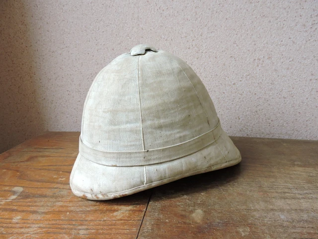 CASQUE COLONIAL MODÈLE 1886 "Pain de sucre" fabrication Calcutta EUR ...