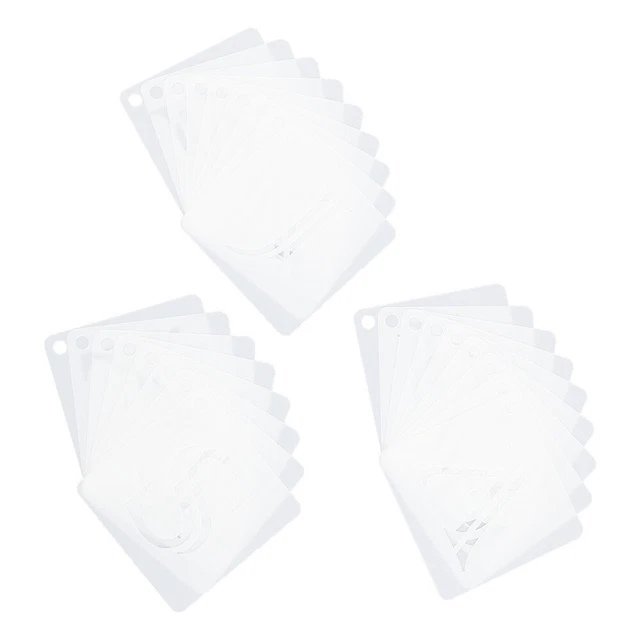 36 PCS ALPHANUMERIC Template Child Letter Stencils for Crafts Reusable ...