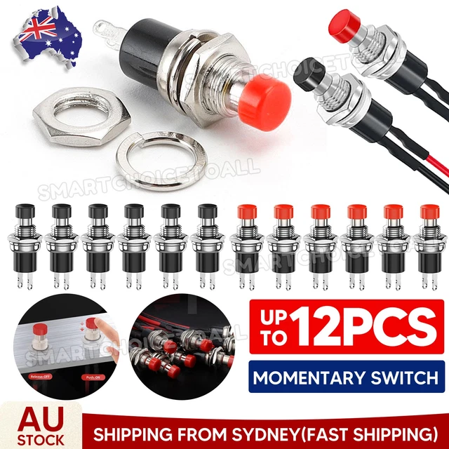 MINI PUSH BUTTON Switch Micro Momentary ON/OFF SPST Normally Open N/O PBS-110 T $6.45 - PicClick AU