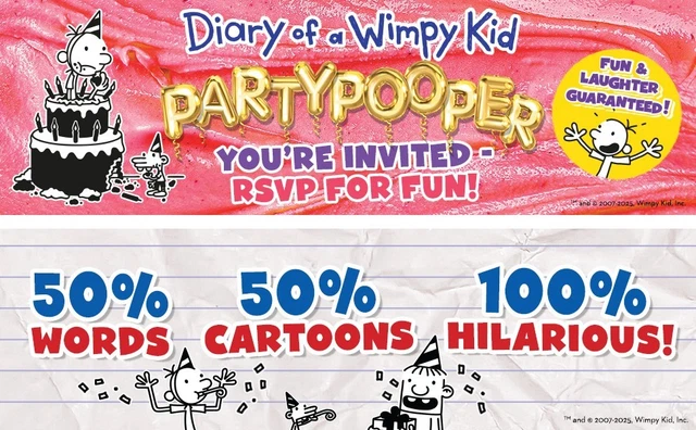 DIARY OF A Wimpy Kid: Partypooper By Jeff Kinney 2025 $8.40 - PicClick CA