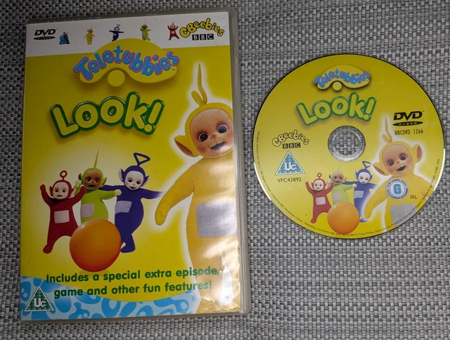 TELETUBBIES: LOOK! DVD (2003) cert Uc CBeebies Children's BBC RARE FREE ...