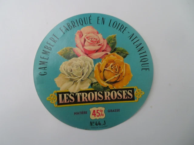 ÉTIQUETTE de fromage camembert Les Trois roses EUR 3,20 - PicClick FR