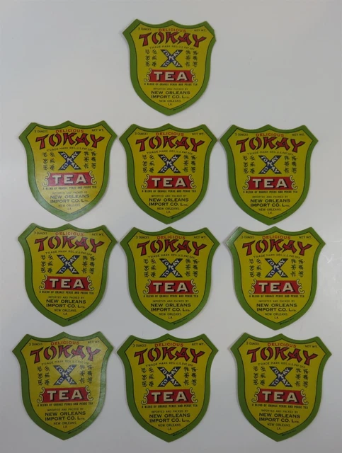 (10) VINTAGE TOKAY Tea Unused Labels (Inv38877) $9.95 - PicClick CA