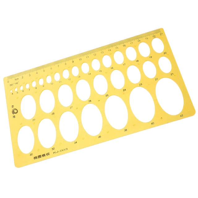 RÈGLES DE MODÈLES D'ellipse Dessins Géométriques Gabarits Courbe ...