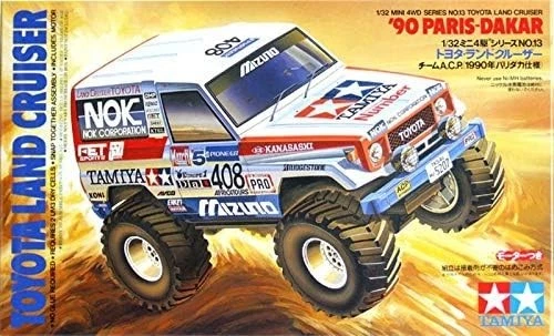 TAMIYA COMICAL FOUR wheel drive mini series No.13 Land Cruiser 1990 ...