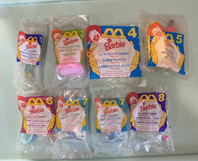 RARE SET 1994 Vintage McDonald’s Barbie Happy Meal Toys 8 New Sealed ...