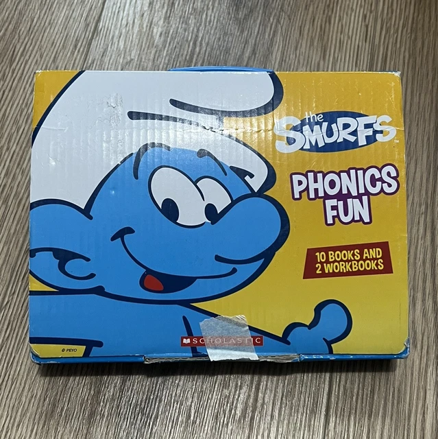 THE SMURFS PHONICS Reading Program Book Unfinished Set Carry Case £5.94 ...