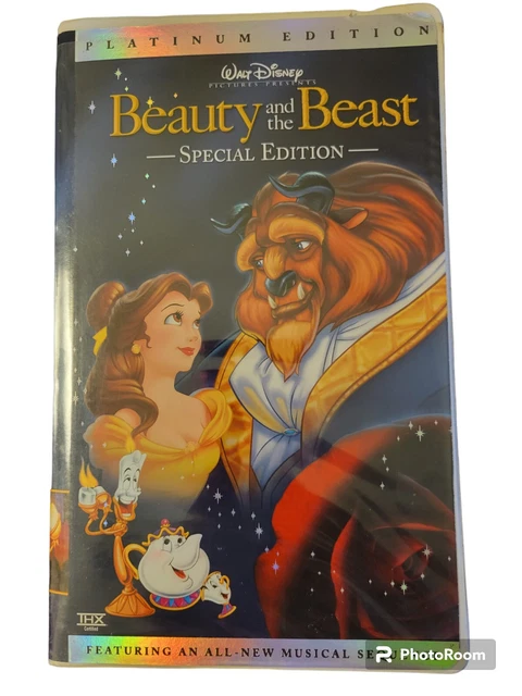 WALT DISNEY SPECIAL Platinum Edition Beauty And The Beast 2002 Vhs ...