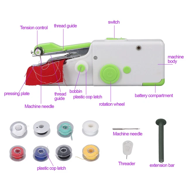 .HANDHELD SEWING MACHINE Easy Operation Ergonomic Design Hands On ...