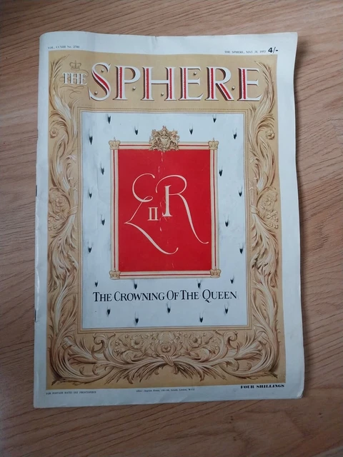 THE SPHERE MAGAZINE 30th May 1953: The Crowning of the Queen, Queen ...