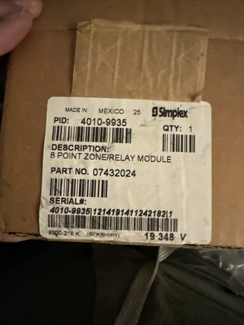 SIMPLEX 4010-9935 8 Point Zone/Relay Module | New, Factory Sealed $399. ...