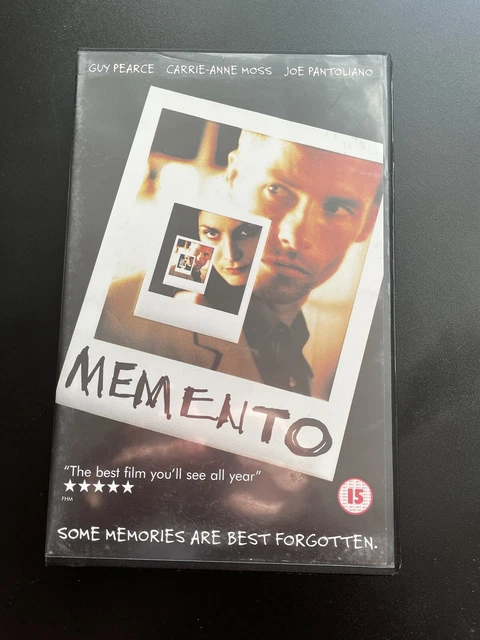 MEMENTO (VHS) 2000 Big Box Guy Pearce, Carrie-Ann Moss Rare Blue Tape ...