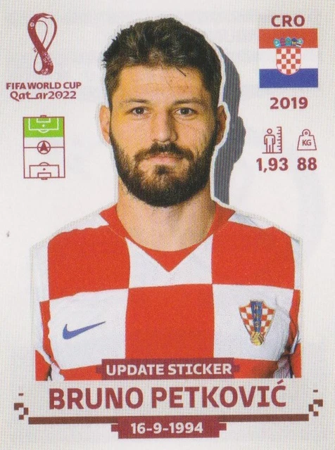 PANINI STICKER FUSSBALL WM 2022 Update: Bruno Petkovic Croatia Bild ...