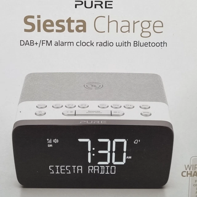 PURE SIESTA CHARGE DAB+/DAB/FM Bluetooth orologio digitale radio e ...