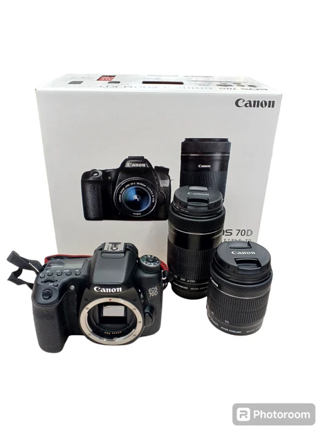 CANON MODEL NUMBER: EOS 70D double zoom kit digital single lens reflex ...