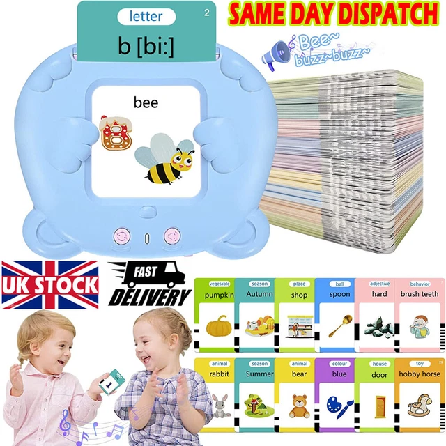 TALKING FLASH CARDS For Toddlers Preschool Words Learning Cards Toy For ...