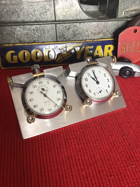 VINTAGE SMITHS STOPWATCH Rally Timer - SMITHS Rally Timer Dashboard Set ...